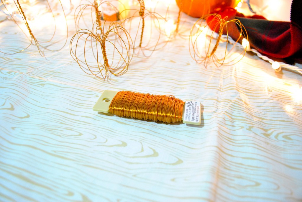 Wire Pumpkins DIY - Katie Actually
