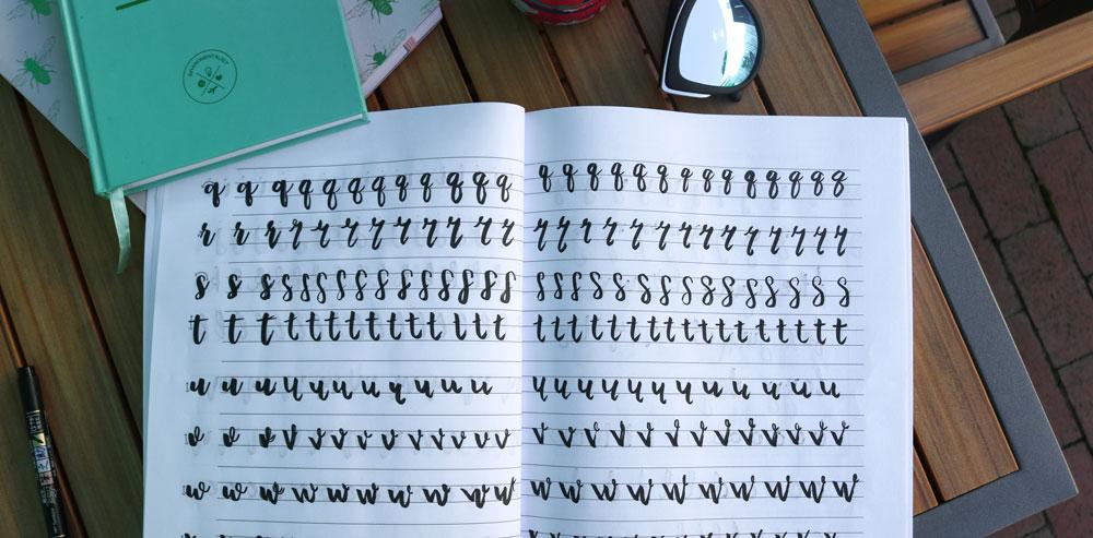 Trying Something New: Hand Lettering - Katie Actually